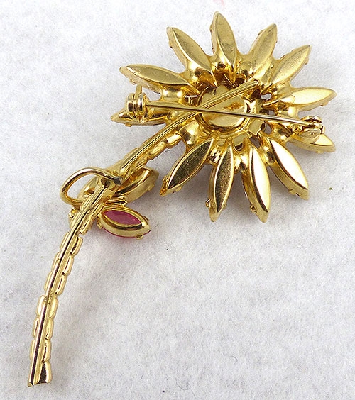 DeLizza & Elster Flower Brooch - Garden Party Collection Vintage Jewelry