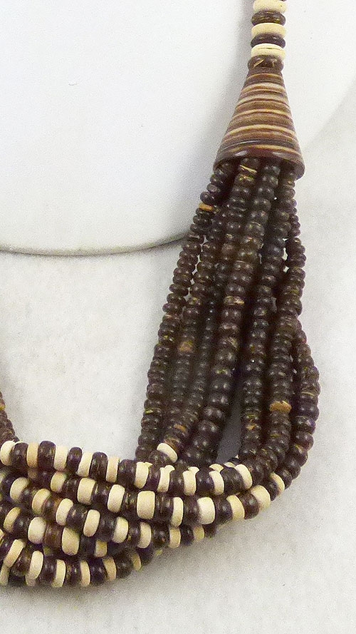 Philippines Wood Beads and Shell Necklace - Garden Party Collection ...