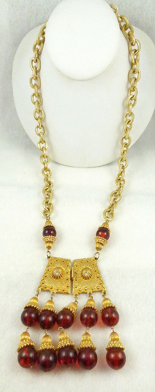 Middle Eastern Influence Amber Beads Necklace - Garden Party Collection ...