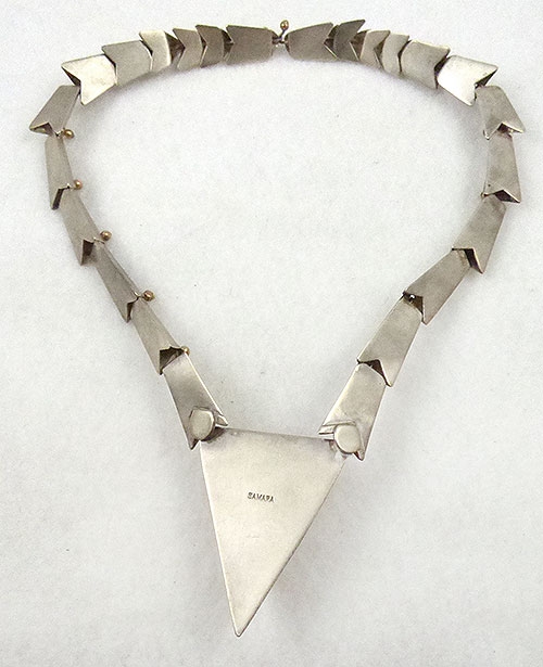 Samara Modernist Sterling Rose Quartz Necklace - Garden Party ...