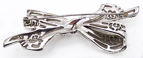 Marcel Boucher Rhinestone Bow Brooch - Garden Party Collection Vintage ...