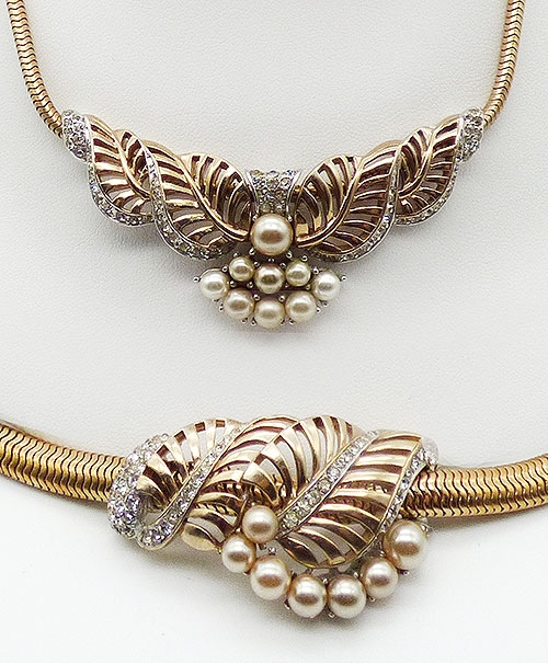 Marcel Boucher Golden Leaves Demi-Parure - Garden Party Collection ...