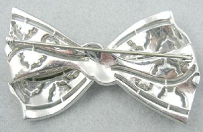 Boucher Rhinestone Bow Brooch - Garden Party Collection Vintage Jewelry