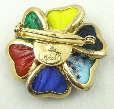 Julio Marsella Mayorka Petal Brooch - Garden Party Collection Vintage ...