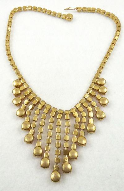 Pink and Clear Rhinestone Waterfall Necklace - Garden Party Collection ...