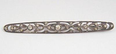 Sterling Filigree Bar Pin - Garden Party Collection Vintage Jewelry